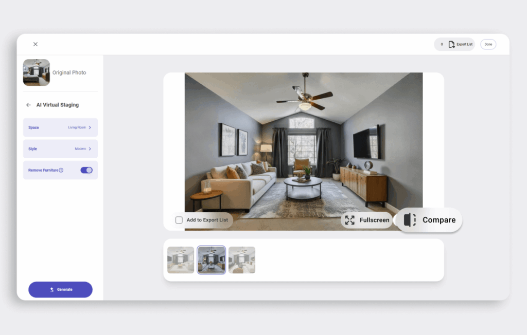 Utilize AI HomeDesign within RealSmart Agent Dashboard